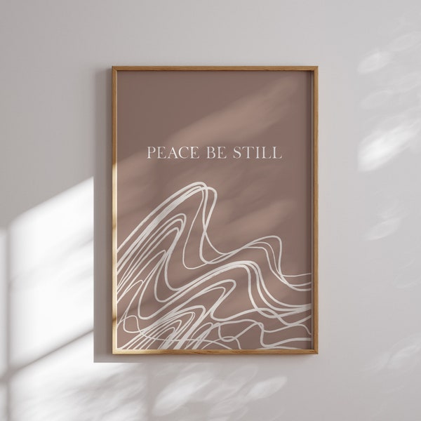 Peace Be Still Art - Etsy