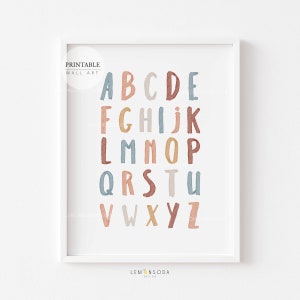 Set of 6 Boho Rainbow Kids Bible Verse Wall Art, PRINTABLE Christian ...