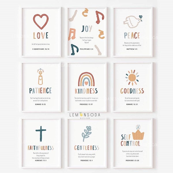 Fruit of the Spirit Wall Art - Etsy