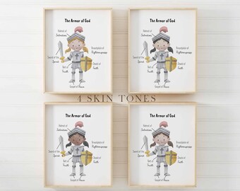 Full Armor of God DIGITAL PRINT Ephesians 6:13-17 Bible - Etsy