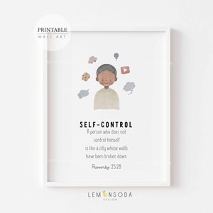 Set of 9 the Fruit of the Spirit for Kids Nursery Room, Christian ...