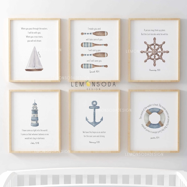 Nautical Bible Verse - Etsy