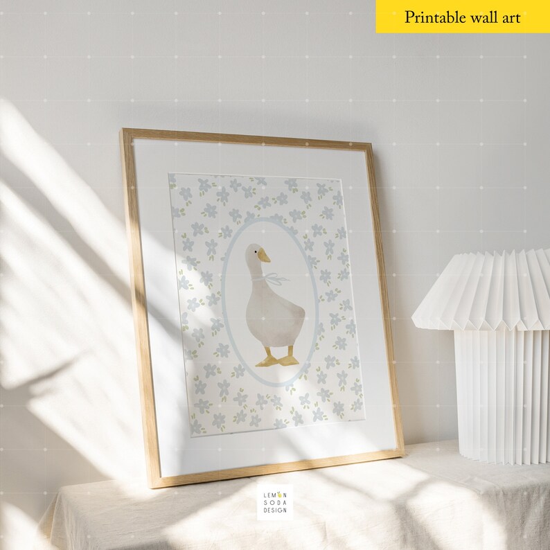 Blue Goose Nursery Art: Cottagecore Daisy Pattern (digital Download) - Etsy