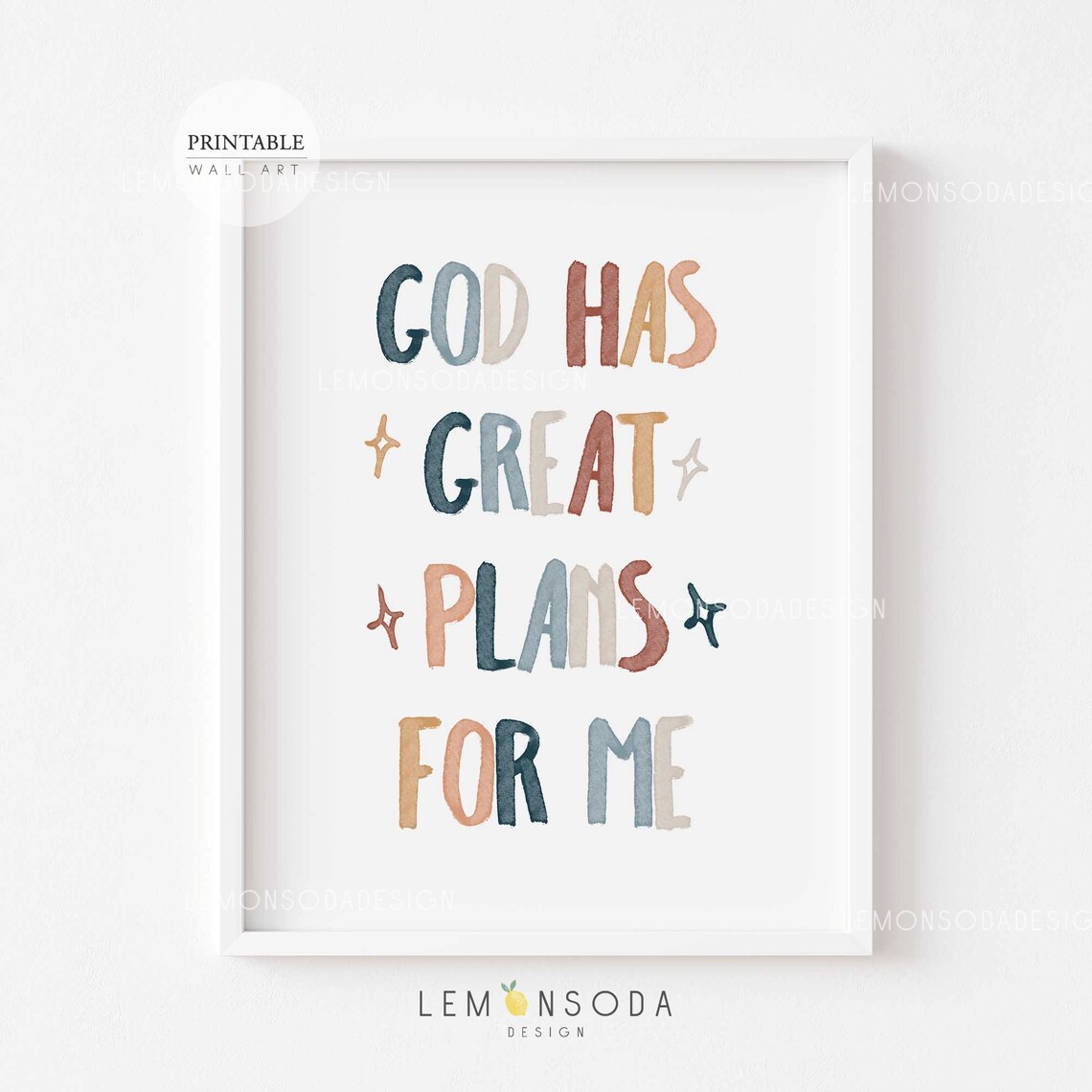 Set of 6 Kids Bible Verse Wall Art Christian Nursery Boho - Etsy