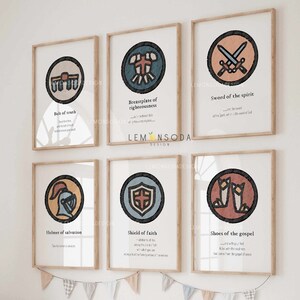 The Armor of God Set of 6 Digital Print Bundle Ephesians - Etsy