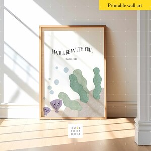 When You Go Through Deep Water, Set of 3 Christian Nursery Wall Art ...