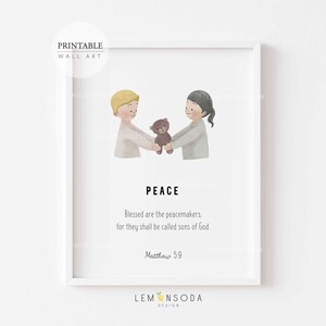 Set of 9 the Fruit of the Spirit for Kids Nursery Room, Christian ...