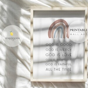 I'm a Child of GOD Printable, Nursery Boho Bible Verse Wall Art, Earthy ...