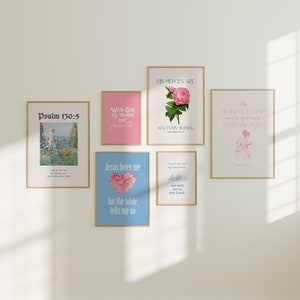 Christian Scripture Gallery Wall Art: Modern Bible Verse Prints ...