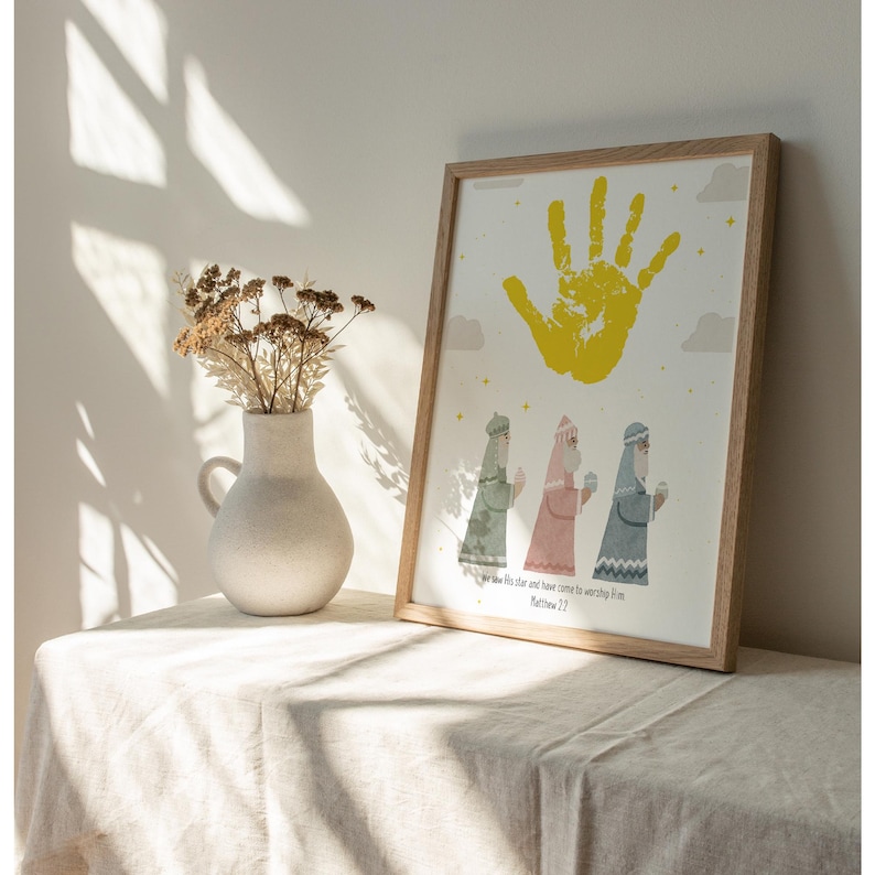 Three Wise Men Handprint Craft Printable, Christian Christmas, Holiday ...