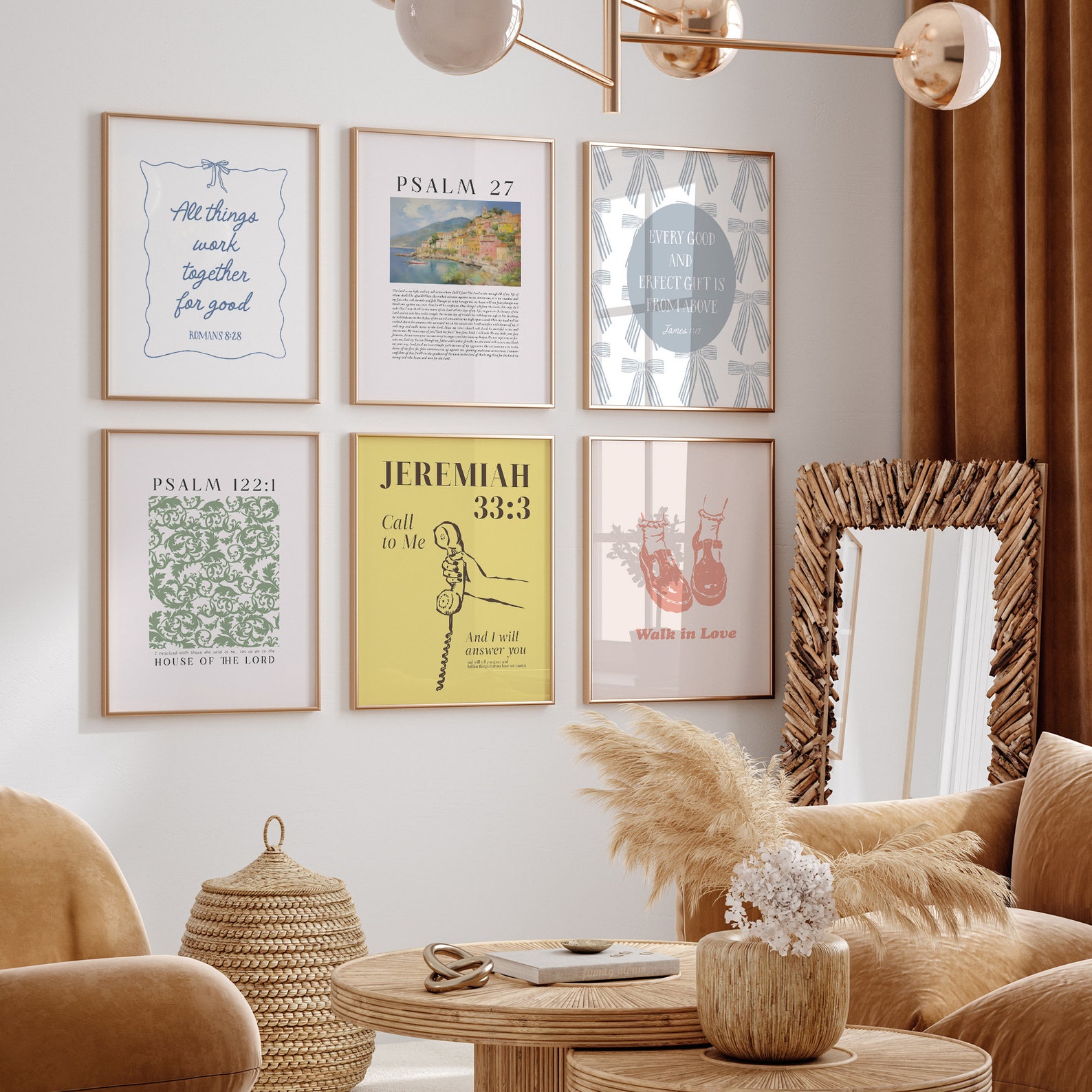 Aesthetic Christian Bible Verse Set of 6 Digital Bundles, Modern ...