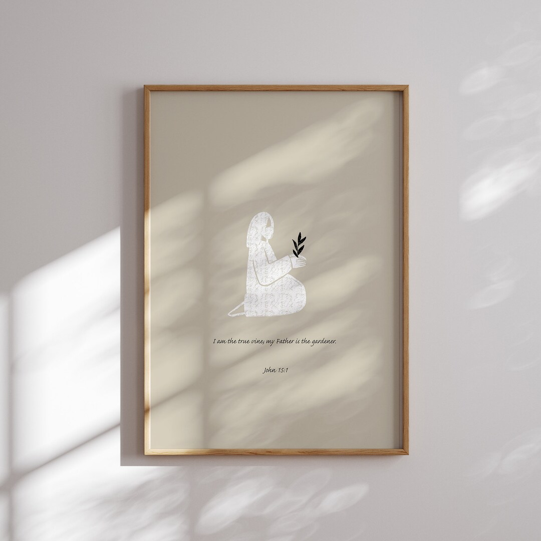 John 15 Bible Verse Art: Modern Christian Home Decor (digital Download ...