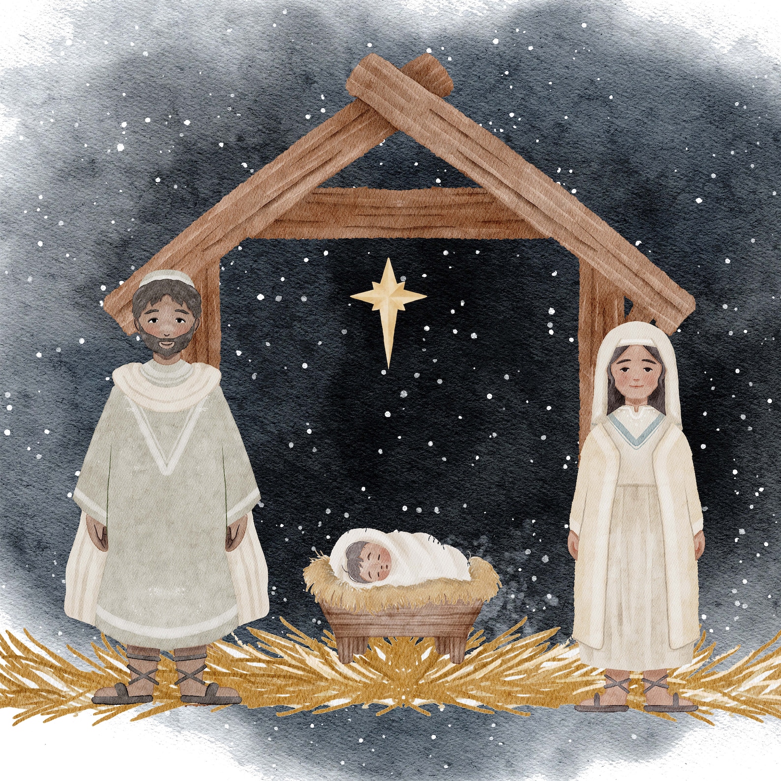 Advent Nativity Christmas Scripture Cards Calendar Christmas - Etsy