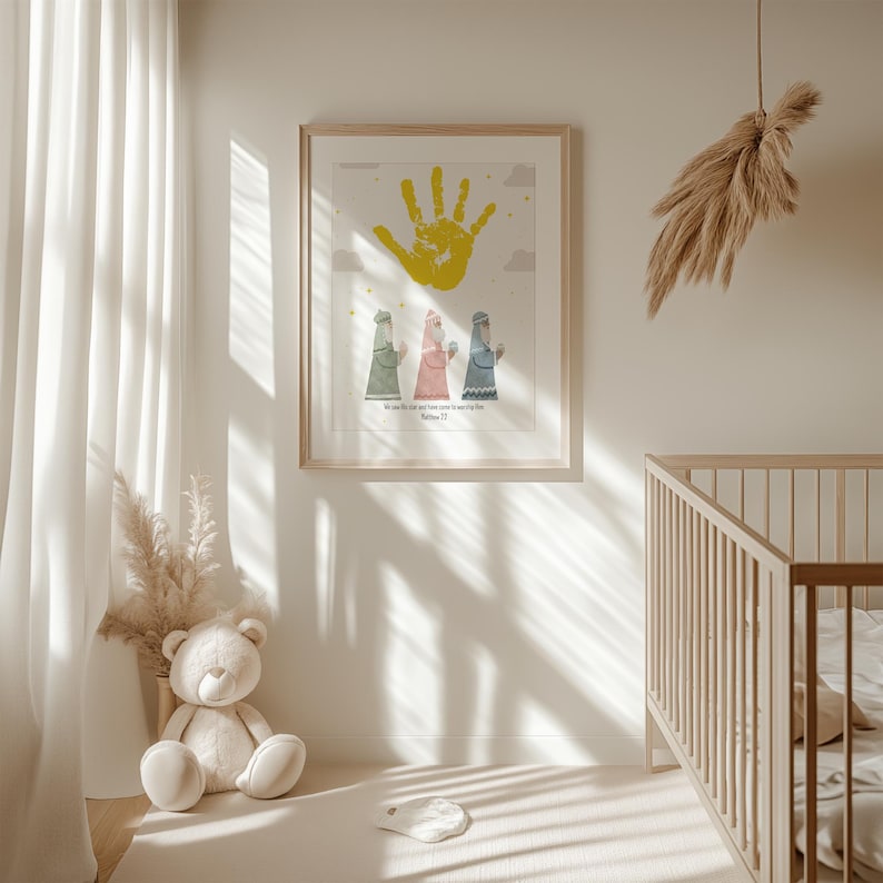 Three Wise Men Handprint Craft Printable, Christian Christmas, Holiday ...
