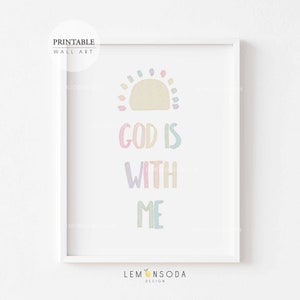 Set of 6 Pastel Christian Nursery Bundle PRINTABLE Bible Verse Wall Art ...