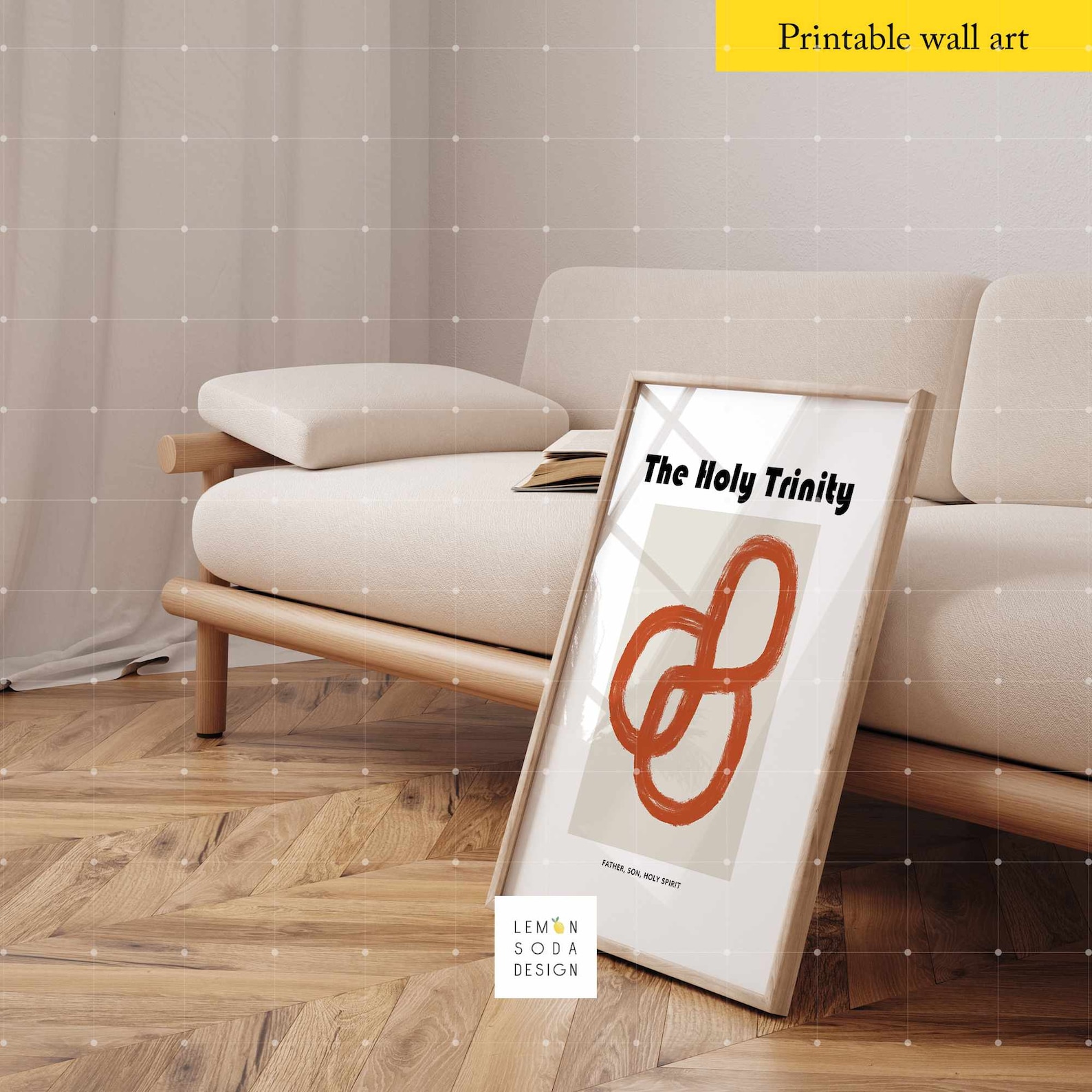 Holy Trinity Abstract Art Print: Modern Christian Wall Decor (digital ...