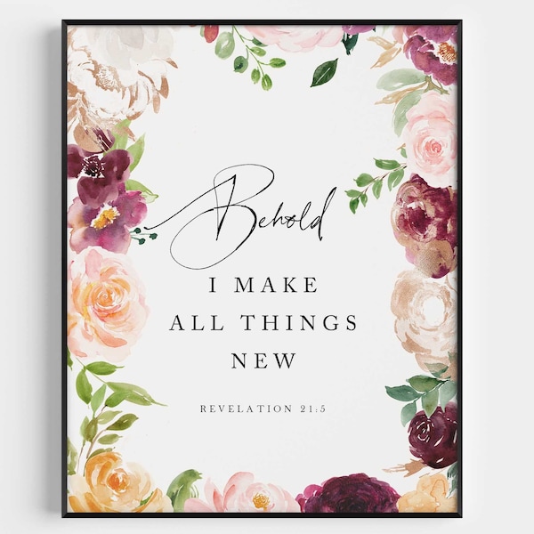 Revelation 21 5 - Etsy