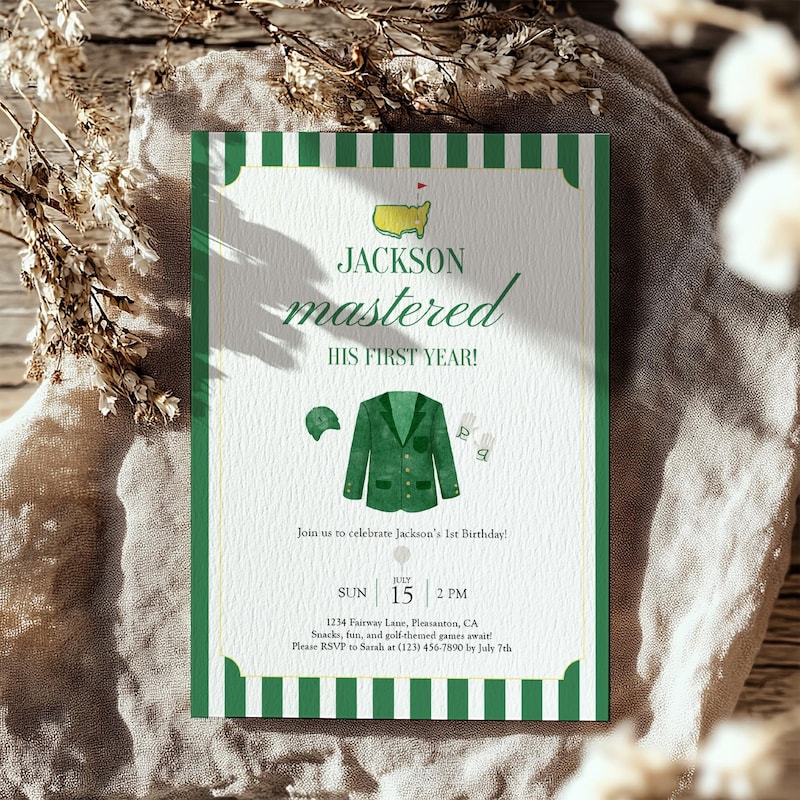 Masters Party Invitations - Etsy