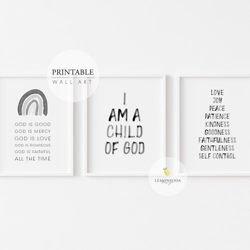 I'm a Child of GOD Printable Nursery Boho Bible Verse - Etsy