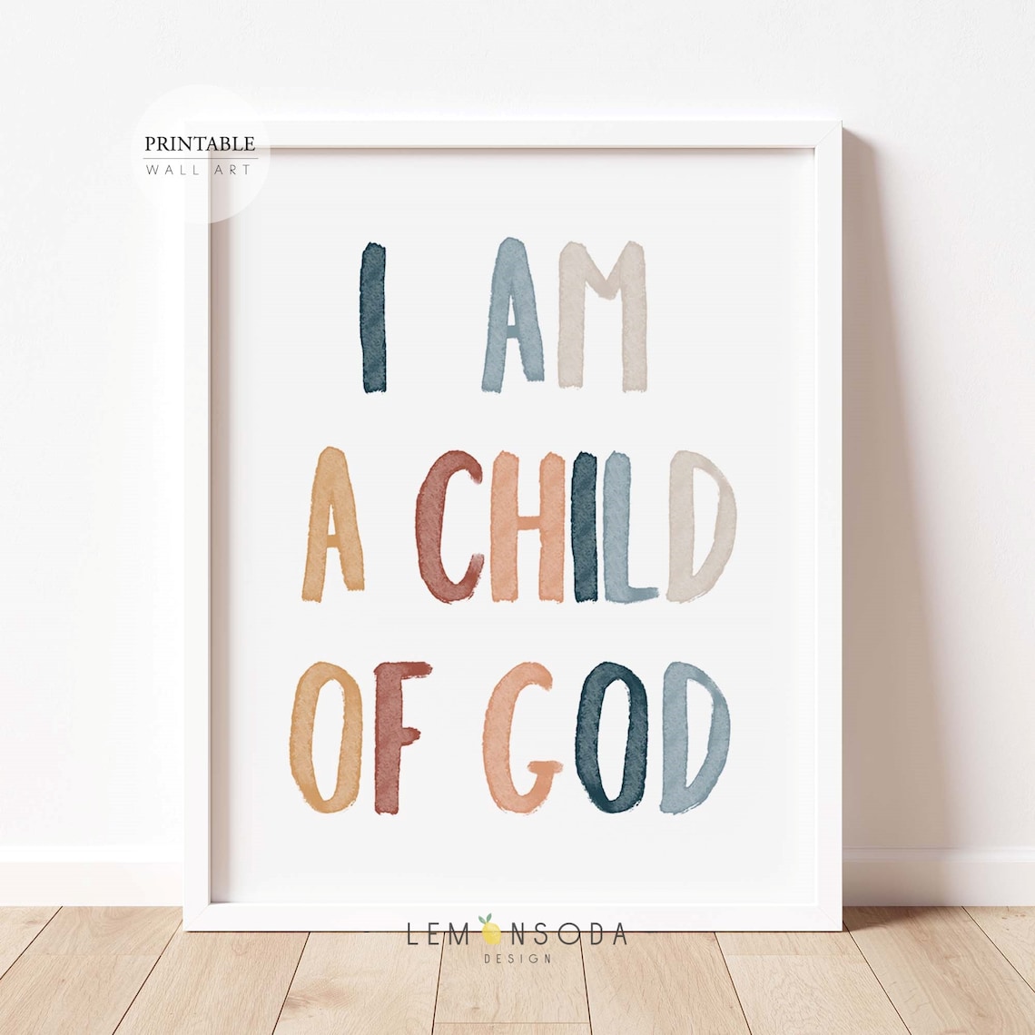 Set of 4 Kids Bible Verse Prints I Am a Child of God the - Etsy