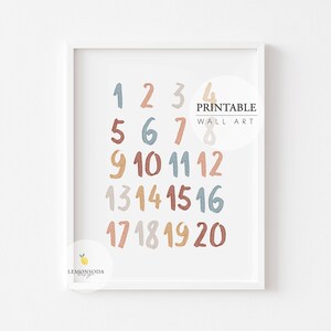 Boho Nursery Decor: Educational Wall Art Prints, Set of 6 (digital ...