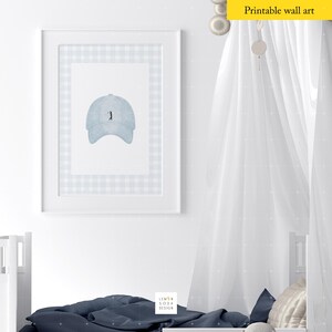 Blue Golf Nursery Decor, Aesthetic Grandmillenial Vintage Watercolor ...