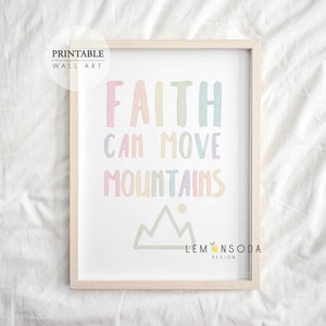 Pastel Christian Nursery Set of 6 Bible Verse Wall Art, I'm a Child of ...