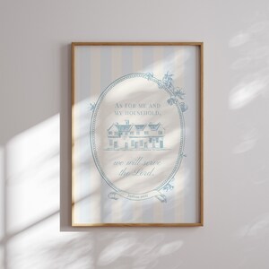 Light Blue Christian Wall Art Set: Modern Scripture Prints (digital ...