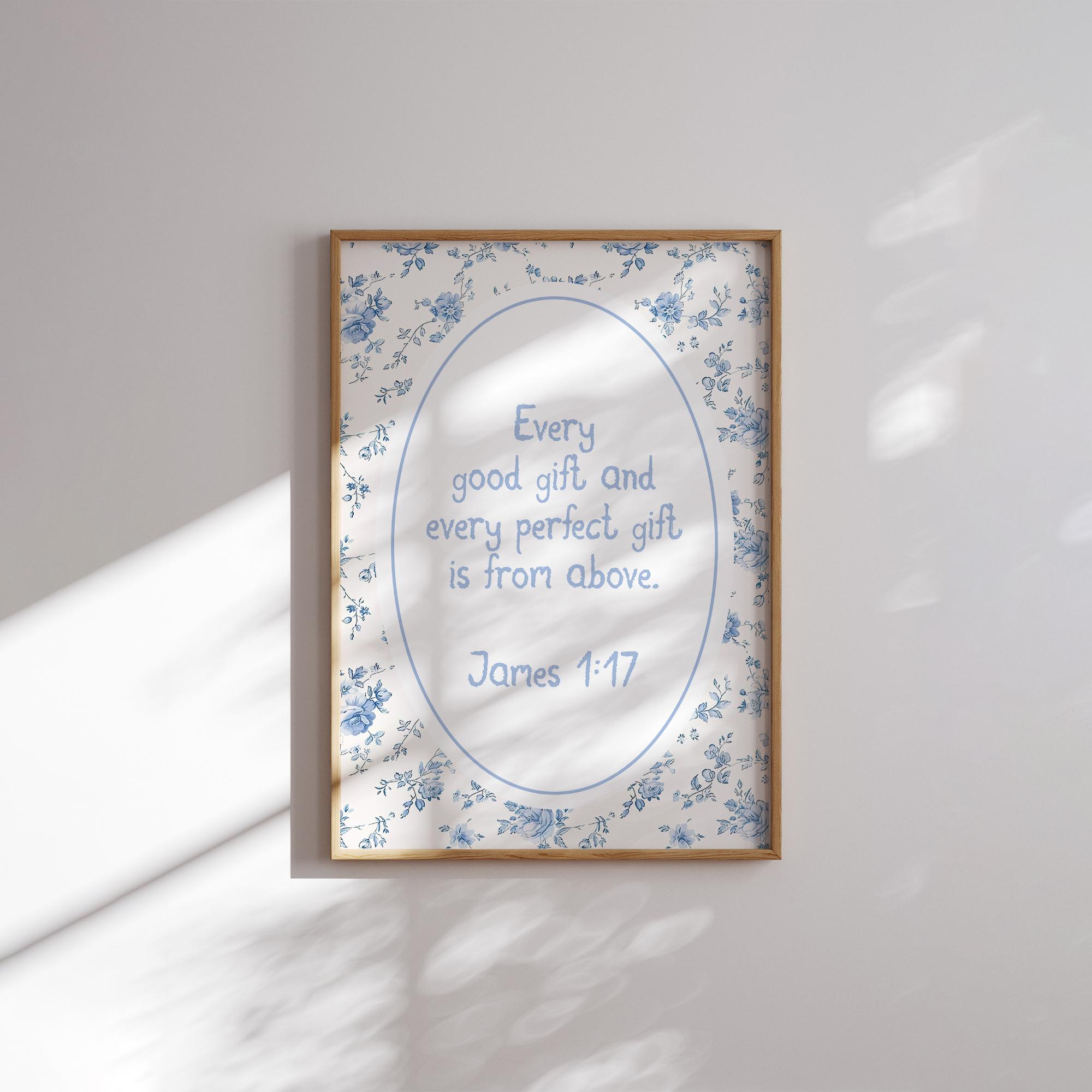 Pink and Blue Christian Bible Verse Poster, Girly Dorm Decor - Etsy