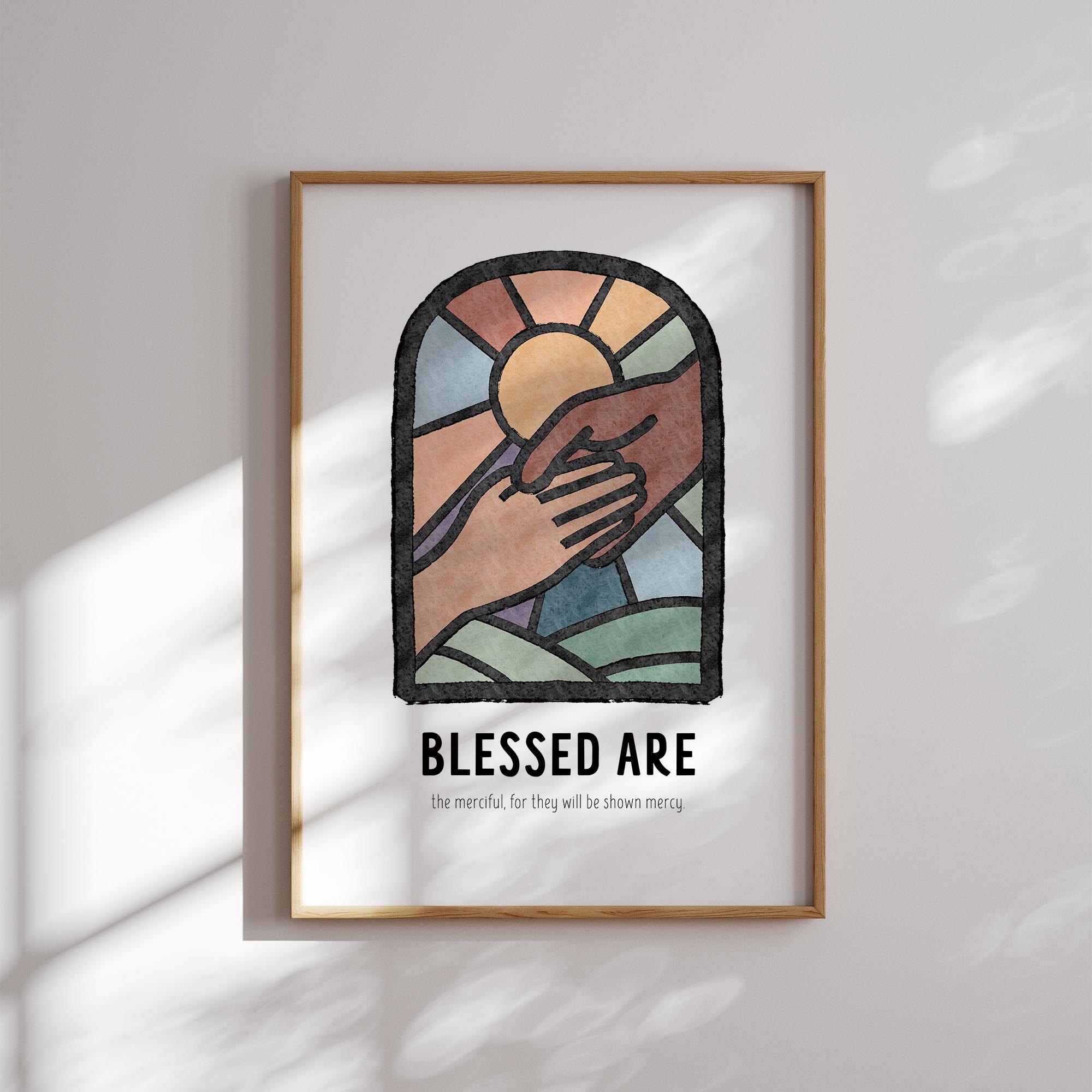 Beatitudes Bible Verse Print Set: Boho Christian Homeschool Decor ...