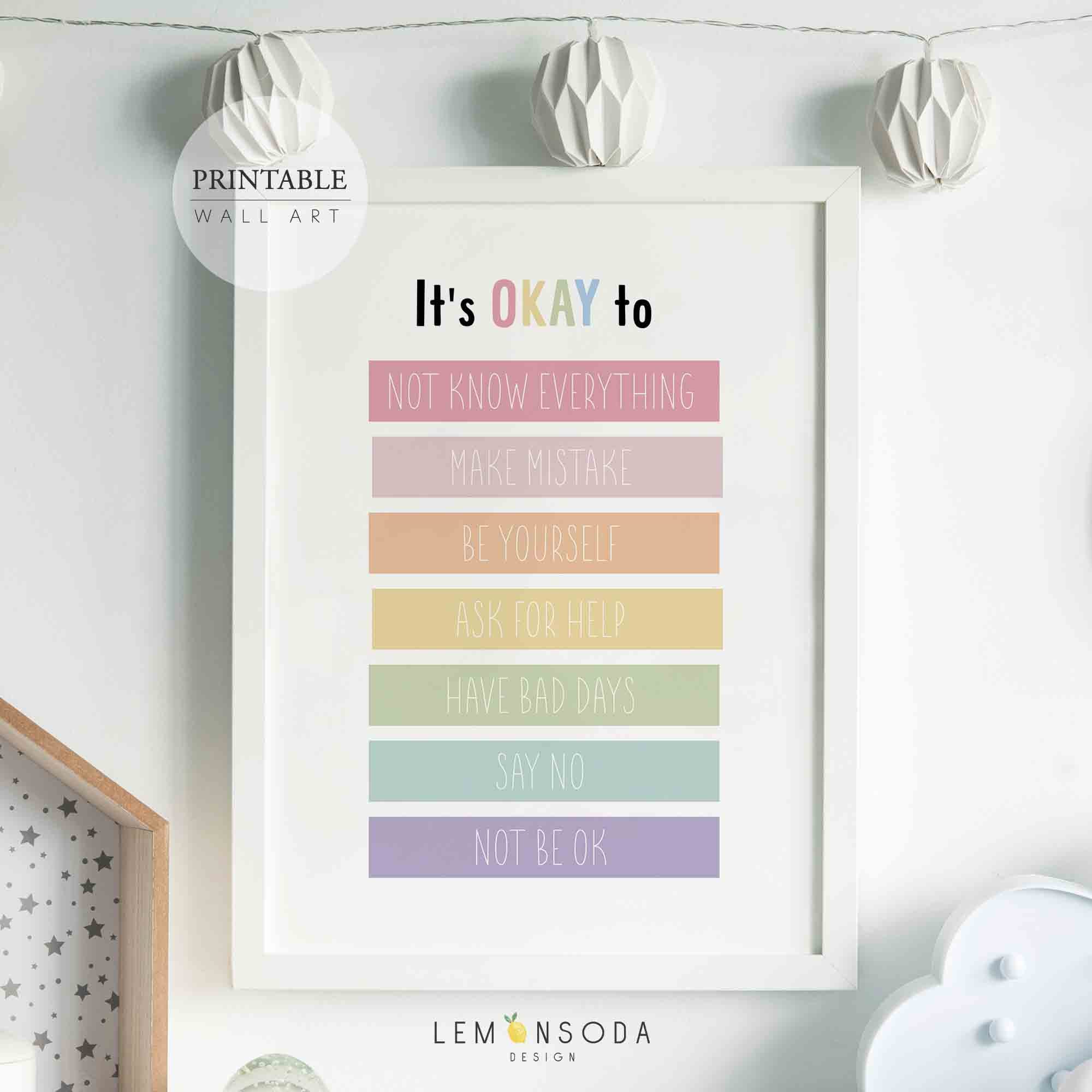 Pastel Set of 6 Calming Corner Wall Art Calming Strategies - Etsy