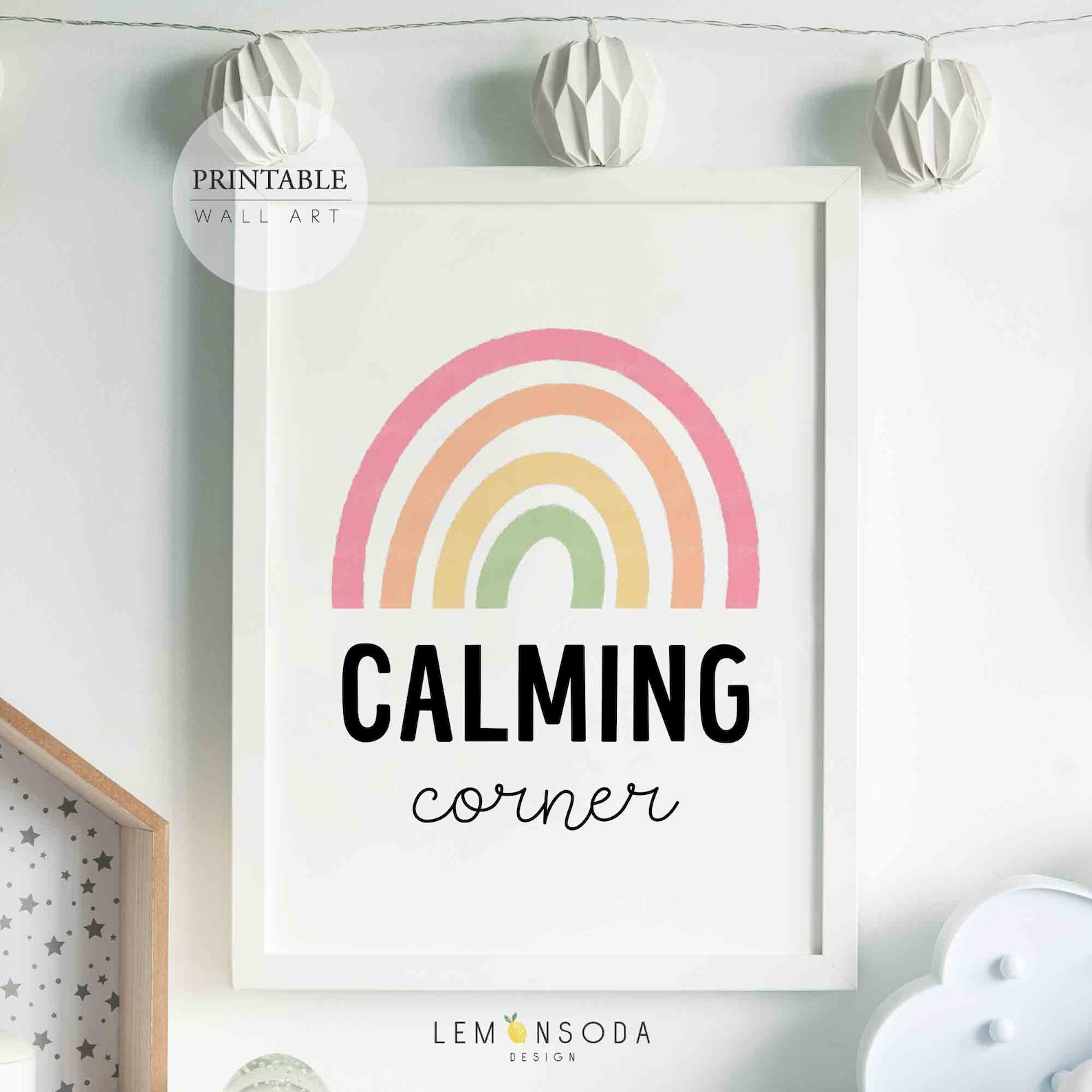 Pastel Set of 6 Calming Corner Wall Art Calming Strategies - Etsy