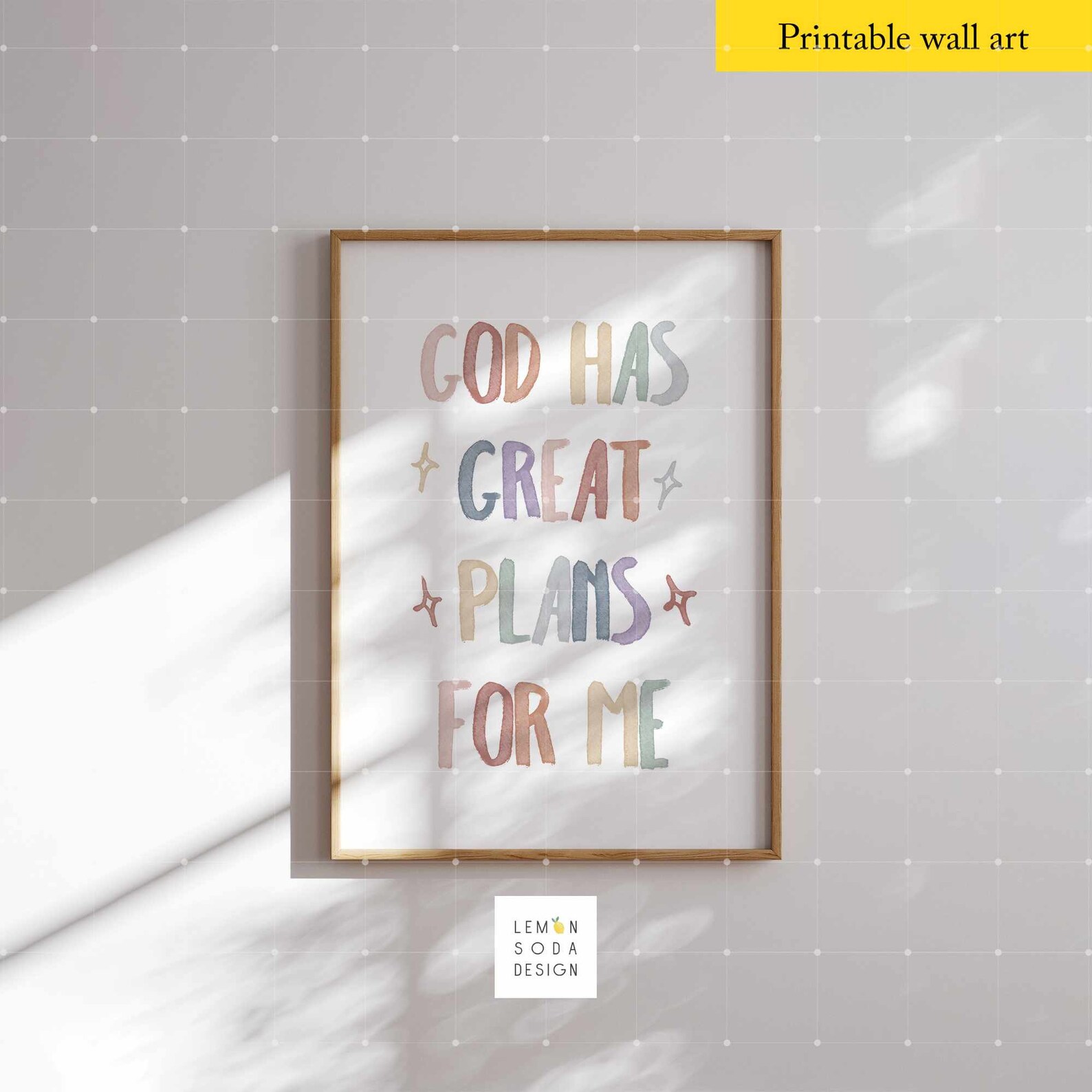 Pastel Christian Bible Verse Prints: Nursery Decor (digital Download ...