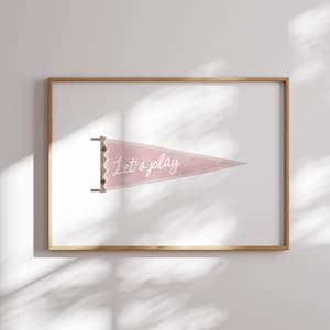 Pink Tennis Nursery Decor Set of 6 Digital Prints, Pink Sports Nursery ...