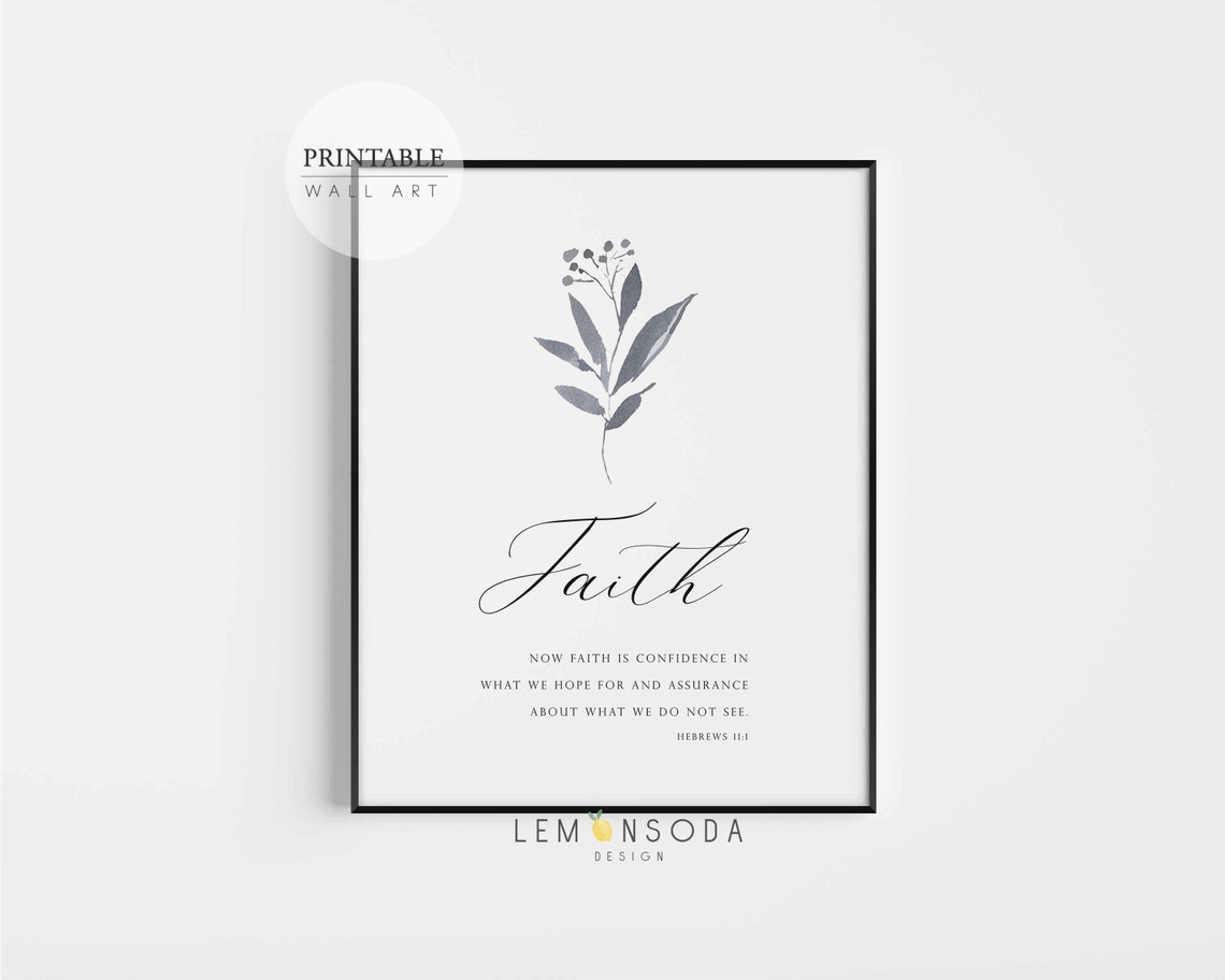 Love Grace Hope Faith Prints Set of 4 Printable Watercolor - Etsy