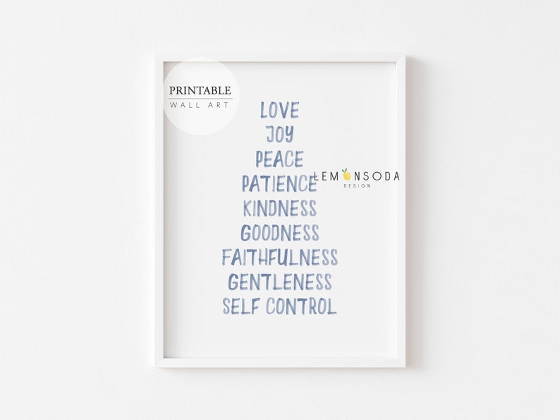 Set of 3 Blue Nursery Print Bible Verse Wall Art I Am a | Etsy