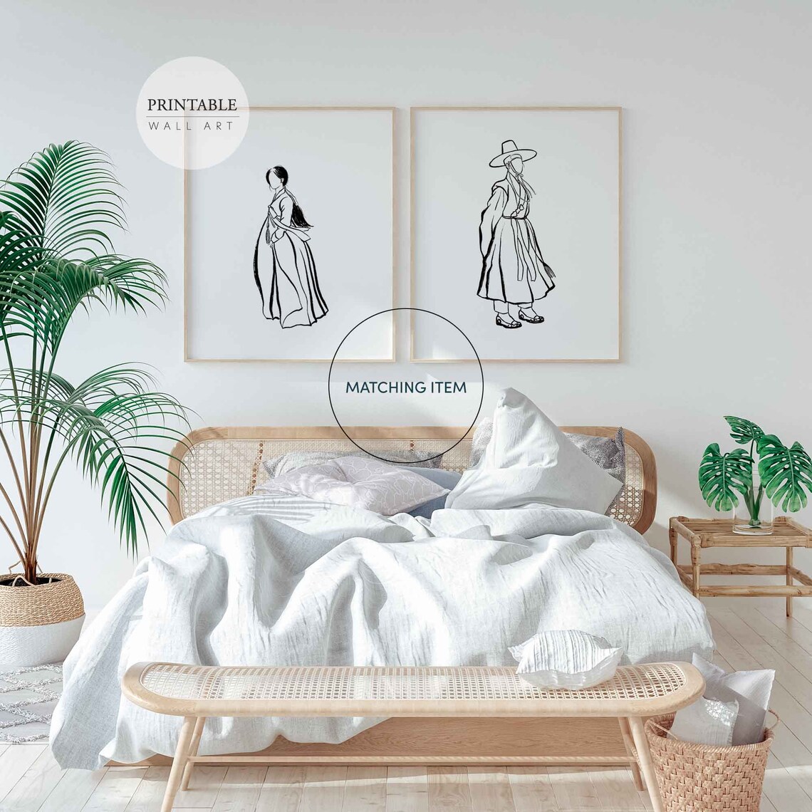 Printable Korean Art Korean Art Print Korean Line Drawing - Etsy