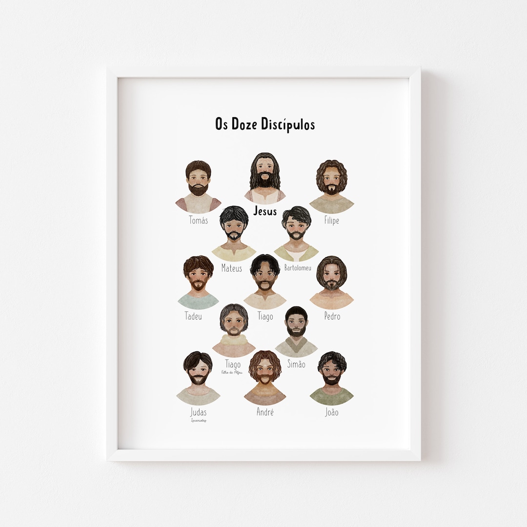 Portuguese Twelve Disciples & Jesus Art Poster (digital Download) - Etsy