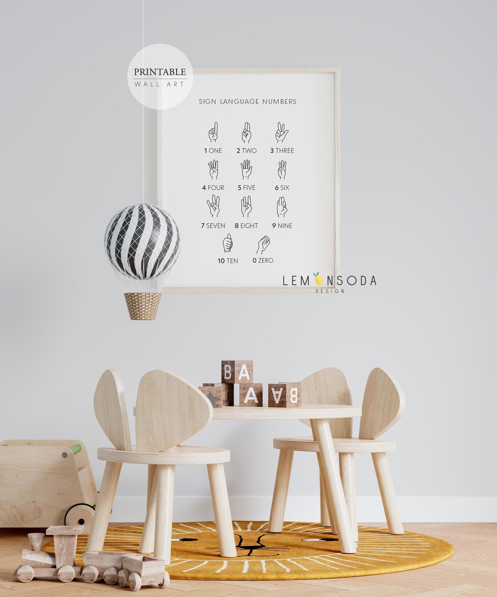 Sign Language Numbers Print ASL Numbers Poster PRINTABLE - Etsy