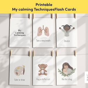 My Calming Techniques Flash Cards, Calming Strategies, Educational ...
