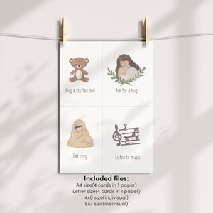 My Calming Techniques Flash Cards, Calming Strategies, Educational ...