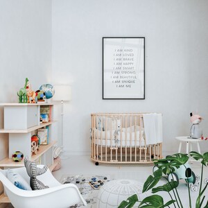 Affirmations Print, Nursery Affirmations Print, I Am Loved Print, Kid ...