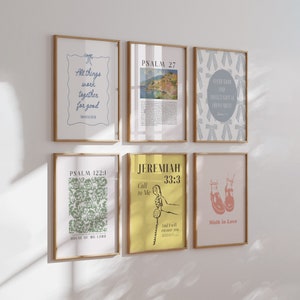 Aesthetic Christian Bible Verse Set of 6 Digital Bundles, Modern ...