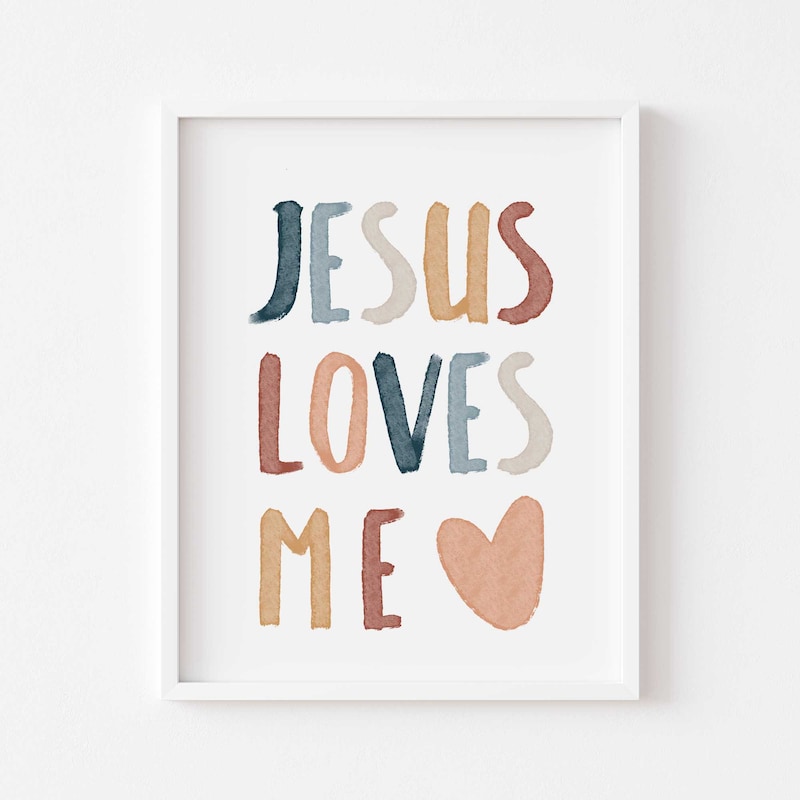 Jesus Loves Me Sign - Etsy