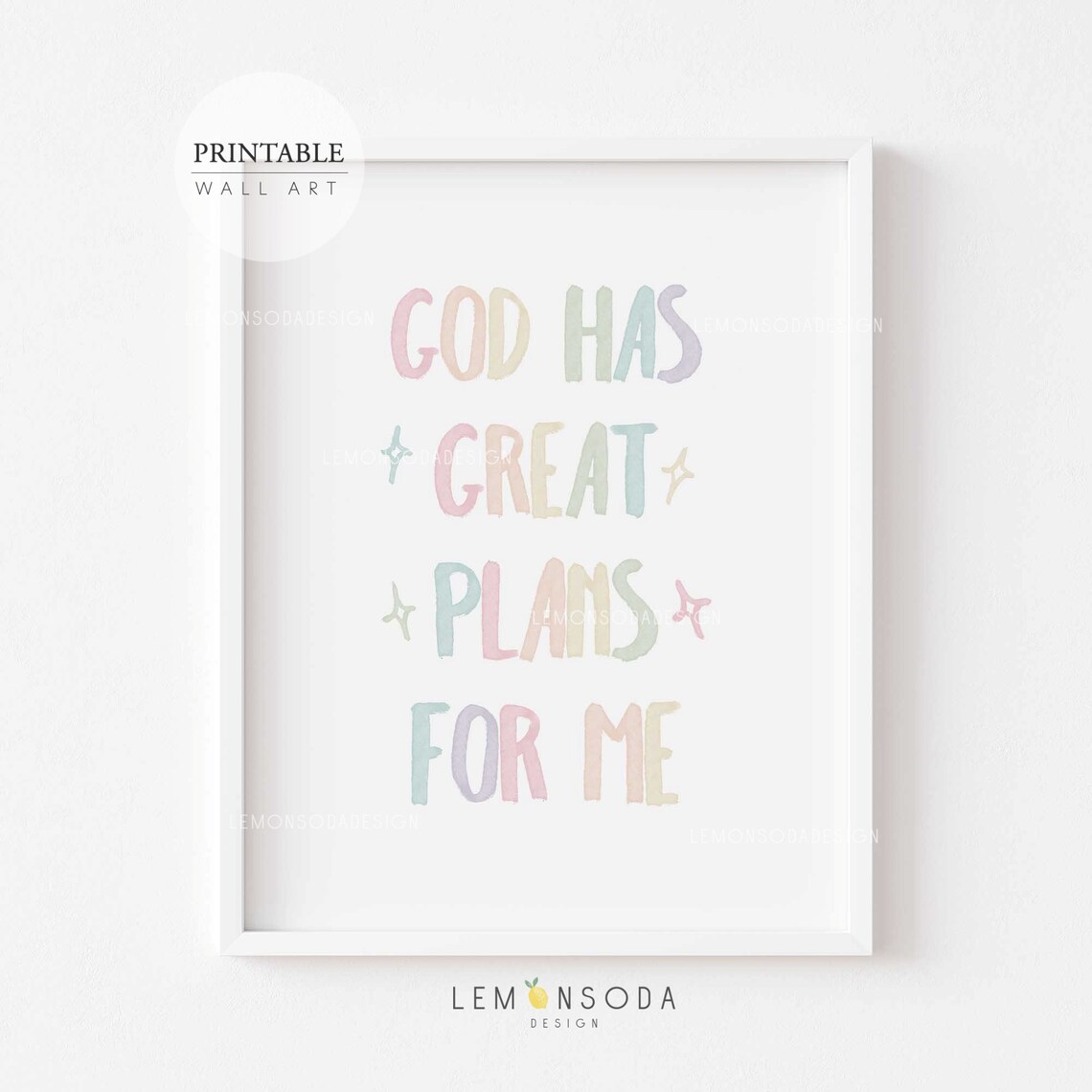Set of 6 Pastel Christian Nursery Bundle PRINTABLE Bible Verse - Etsy