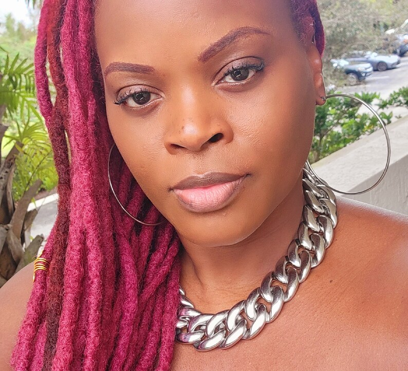 Large Cuban Link Chain Necklace Gold or Silver Solid - Etsy