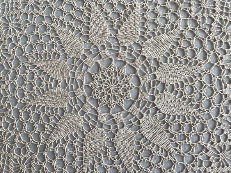 Large Hand Made Crochet Doily - Etsy
