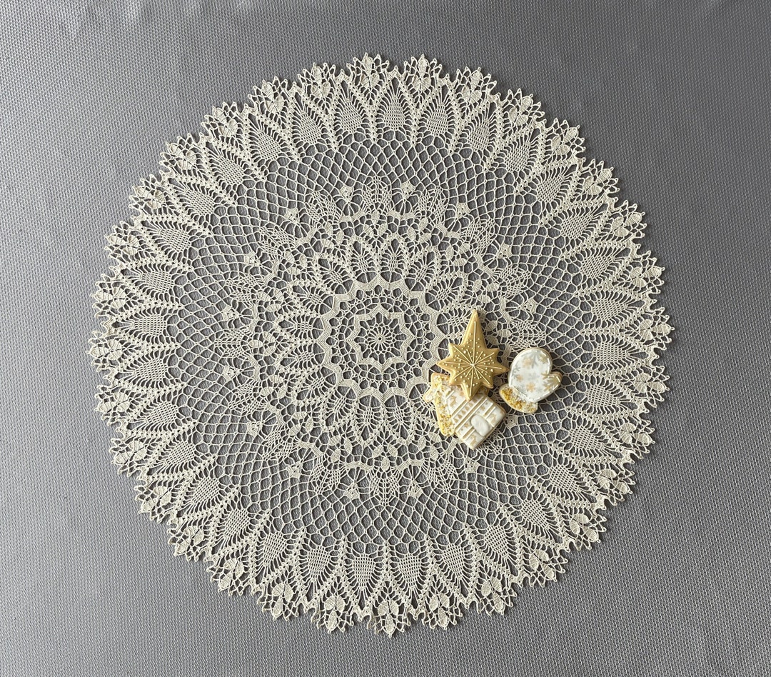Large Handmade Traditional Crochet Doily - Etsy