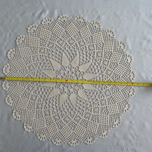 Large Hand Made Crochet Doily - Etsy