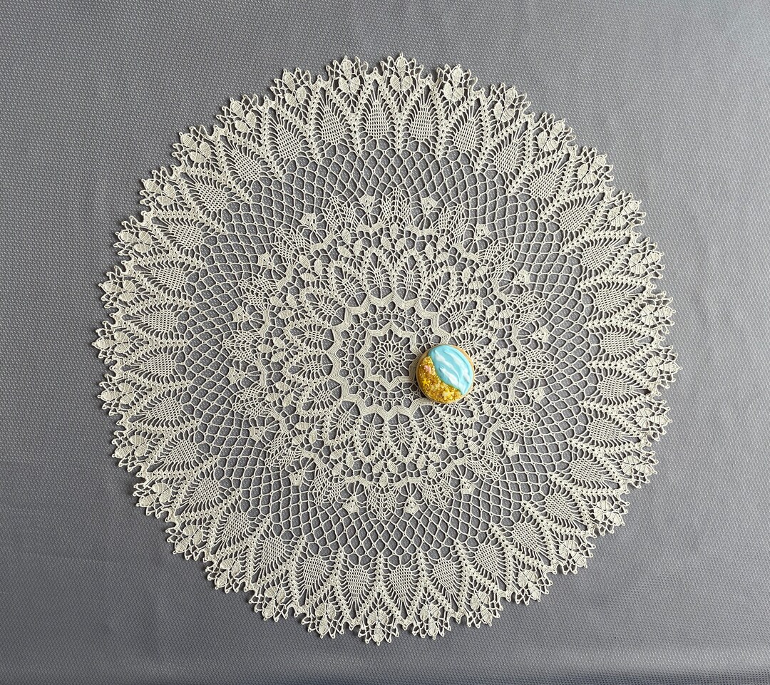 Large Handmade Traditional Crochet Doily - Etsy